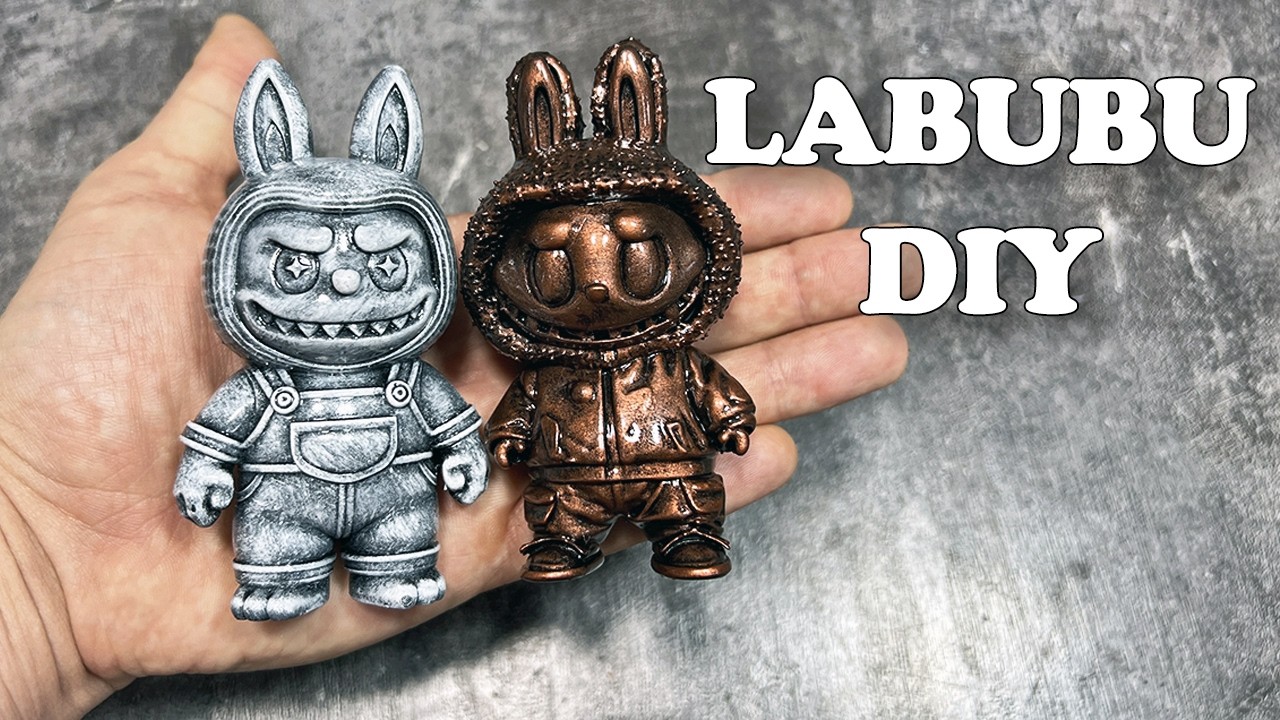 Labubu toy DIY 3D print & paint