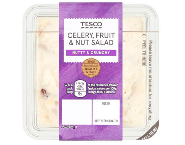 Tesco recalls Celery, Fruit and Nut Salad due to contamination with ...