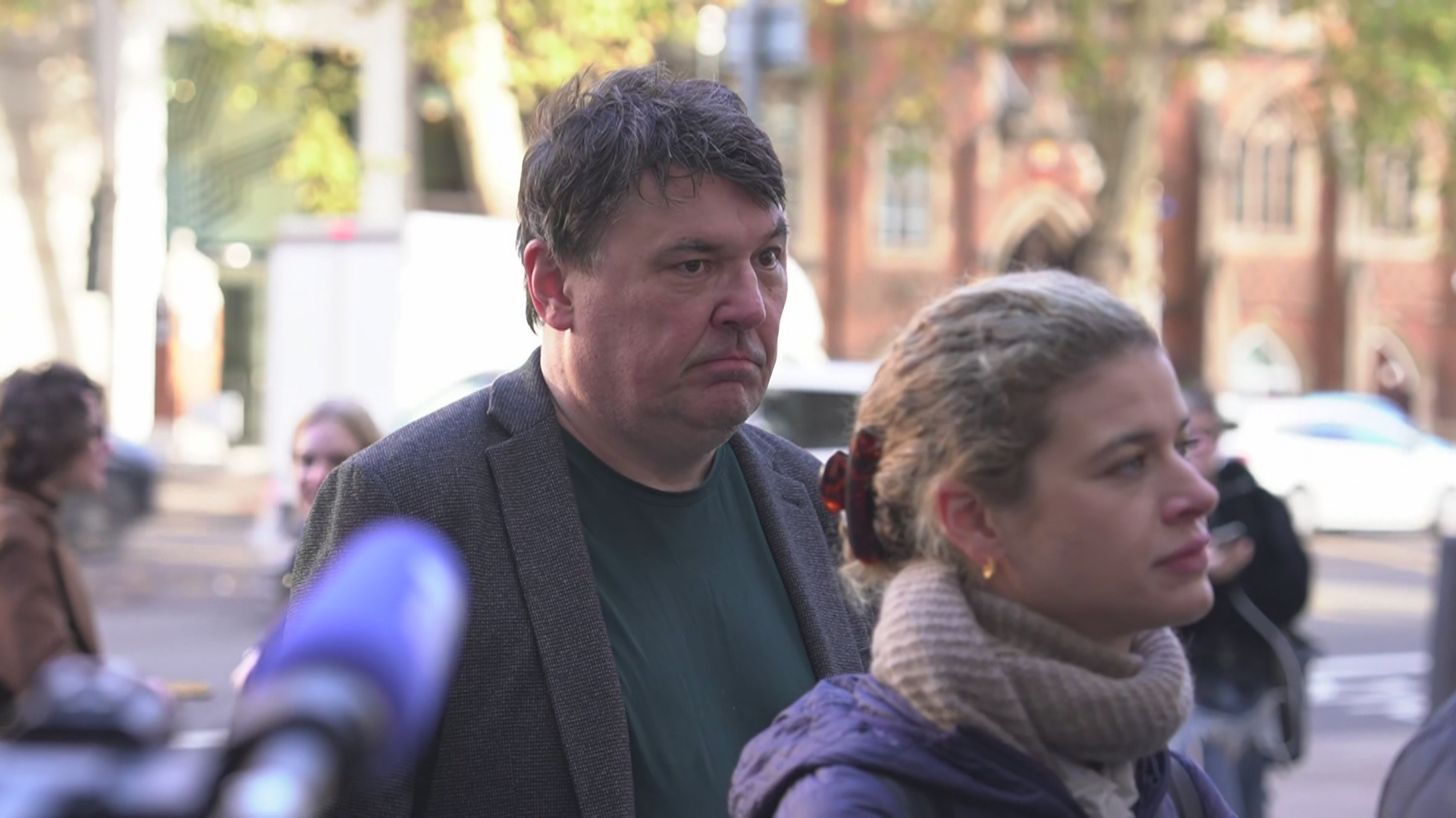 Graham Linehan arrives at Westminster Magistrates’ Court