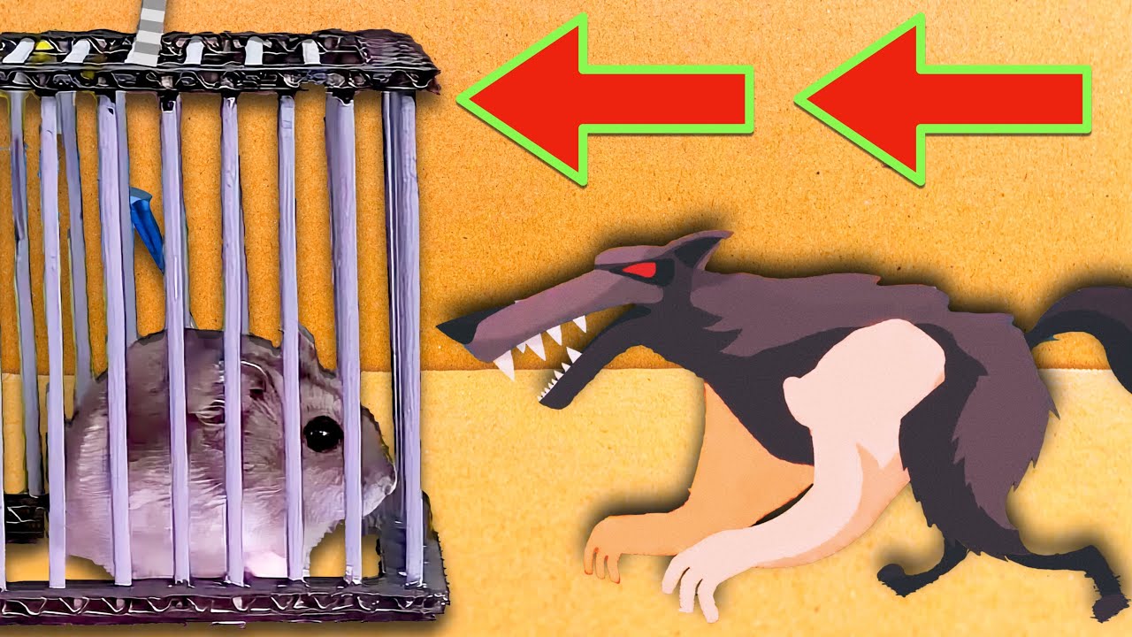 🐹😈 Demons hamster maze with traps 😱[OBSTACLE COURSE]😱