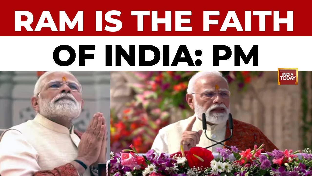 PM Modi Hoists Dharm Dhwaj at Ayodhya Ram Mandir, Calls It Symbol of ...