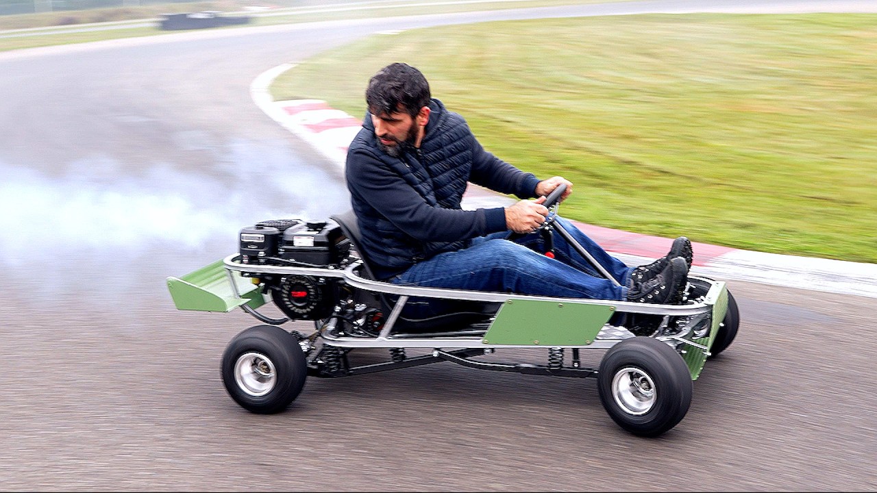 I built my own mini race car! 🏎️🔥