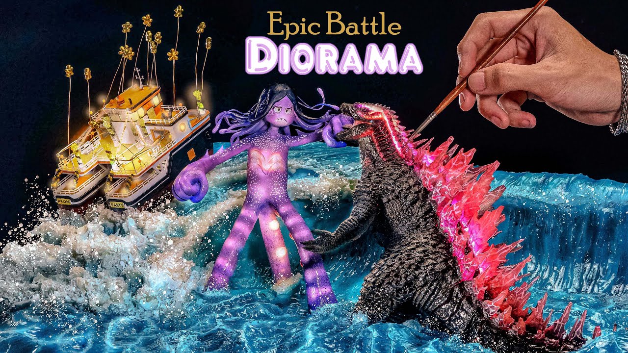 Building an Epic Ruby Gillman vs Godzilla Diorama | Elegoo Mars 5 Ultra ...