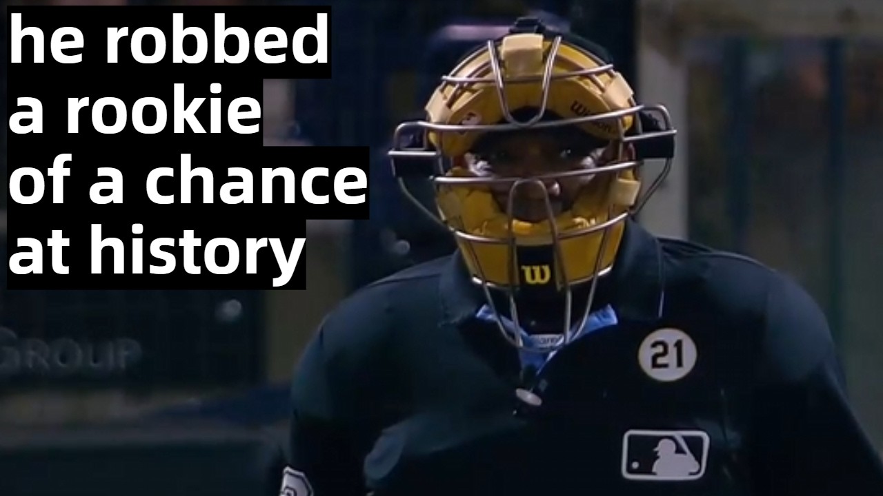 We just saw a rookie in his first game get robbed of history because of ...