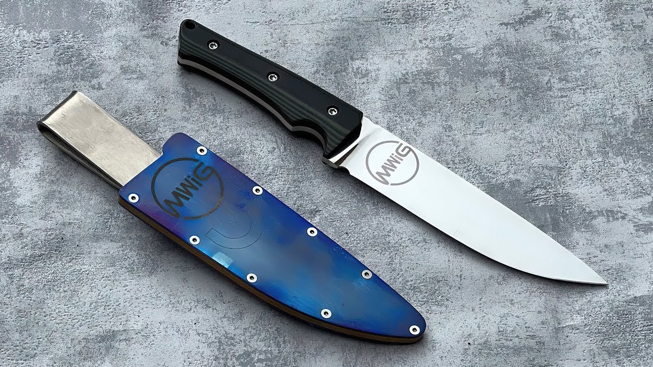 Crafting perfection: Making stainless steel knife with titanium holster ...