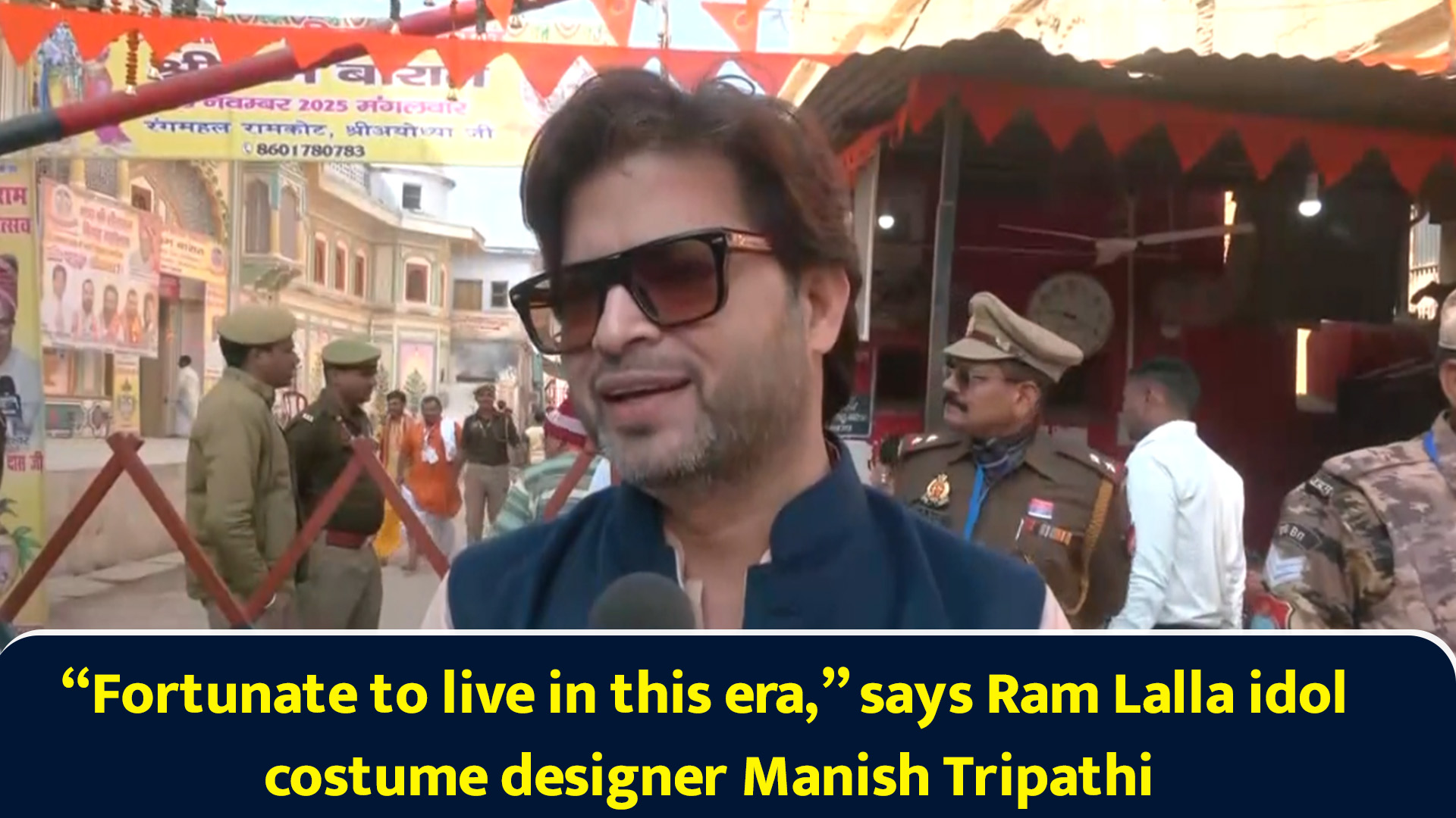 “Fortunate to live in this era,” says Ram Lalla idol costume designer Manish Tripathi