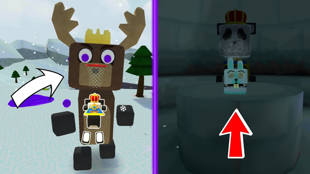 Batsketball hoop on a big deer and a small icy Tristopio | Super bear ...