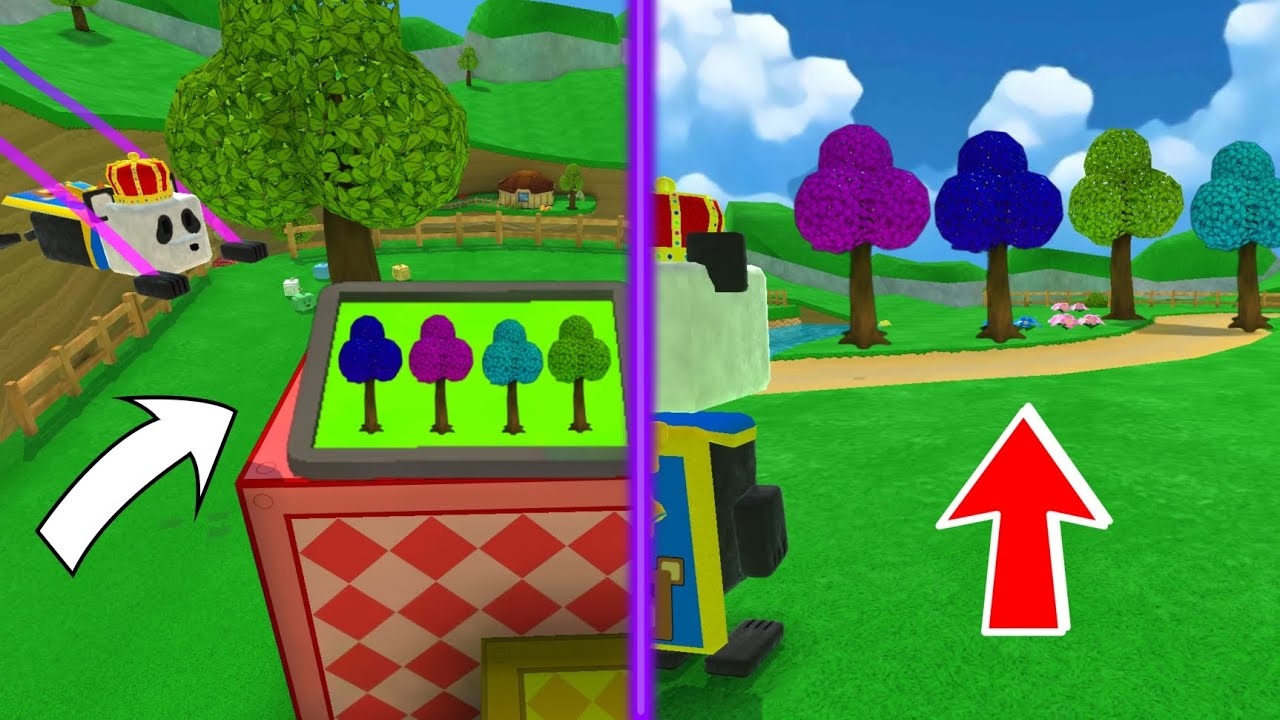 Found a secret button that activates colorful trees | Super Bear ...