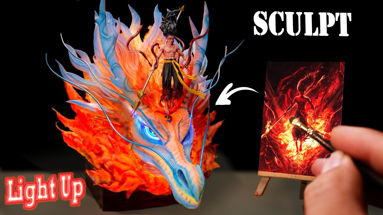 I still can’t believe I made this glowing dragon out of clay