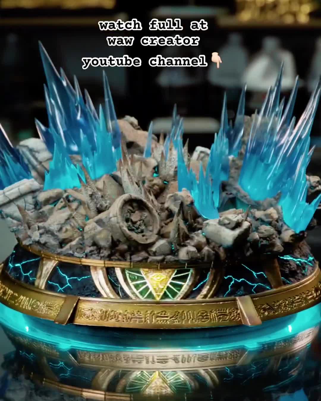 How to make glowing Blue Eyes White Dragon diorama with way too much ...