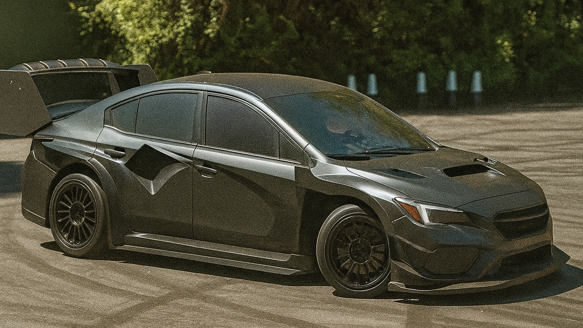 Project Midnight Subaru WRX Fastest ICE Car At Goodwood