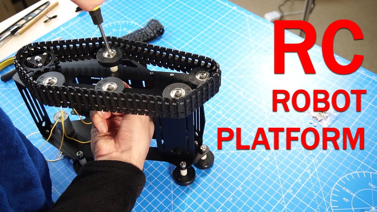 Tracked tank mobile robot RC platform with Arduino