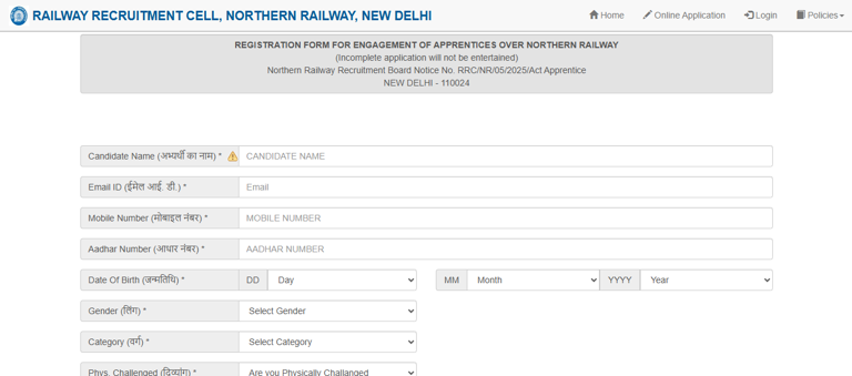 RRC Northern Railway Apprentice recruitment 2025: Registration begins ...