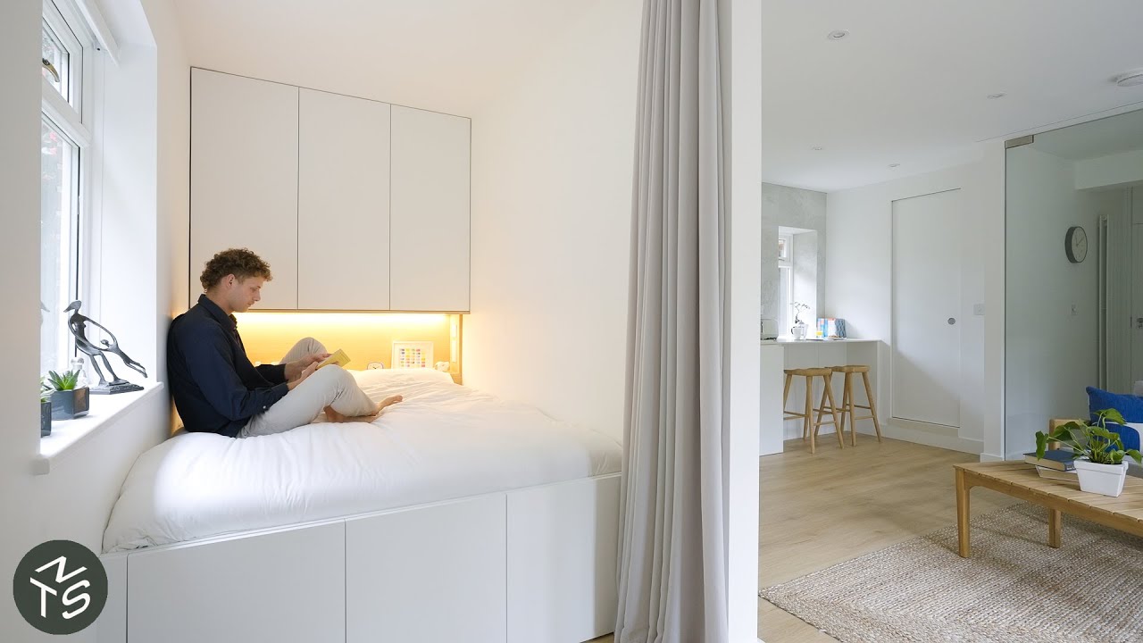 What makes this 34sqm UK apartment feel so functional