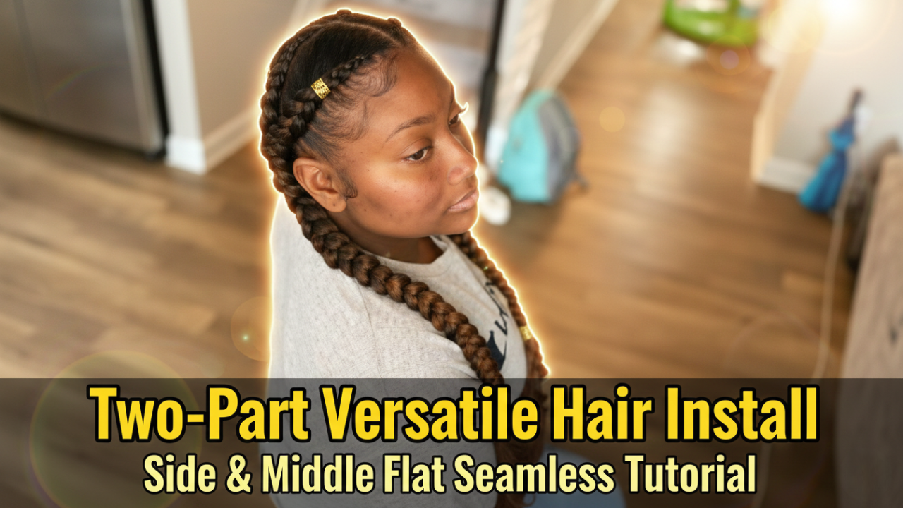 2 Braids with a Twist – Easy & Stylish Hair Tutorial