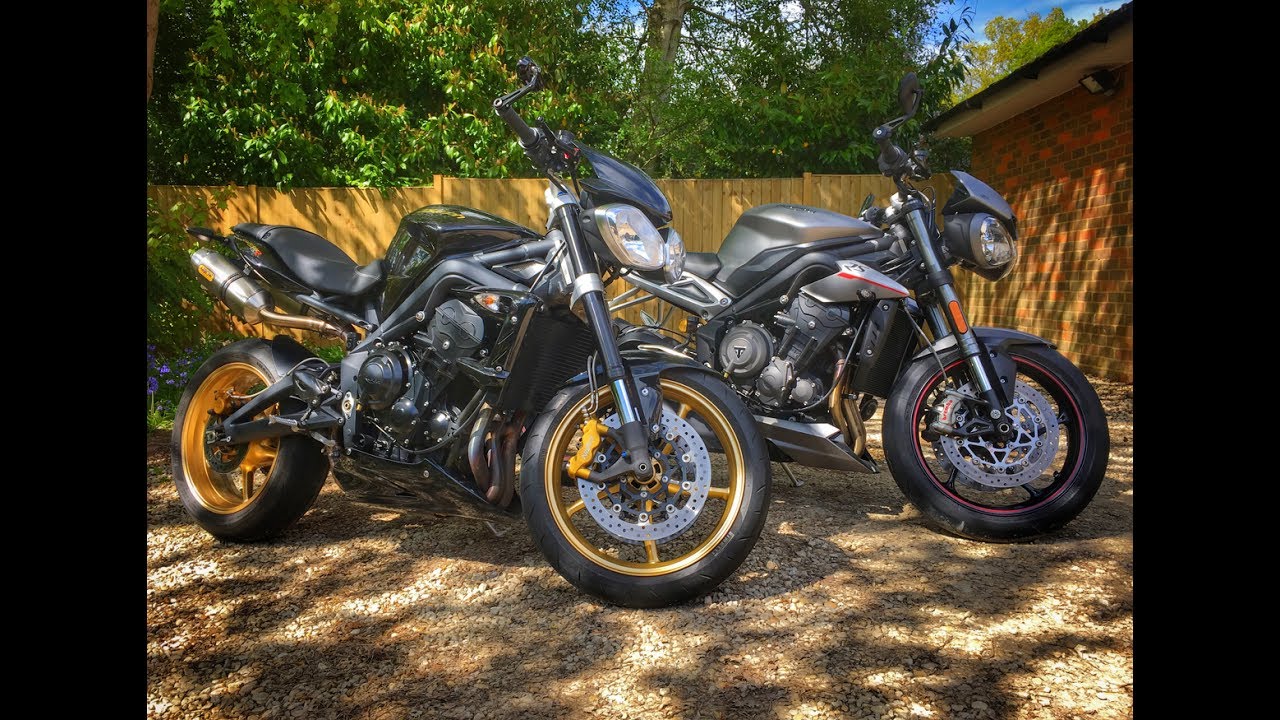 Old versus new Street Triple - Comparing the 2017 Street Triple RS with ...