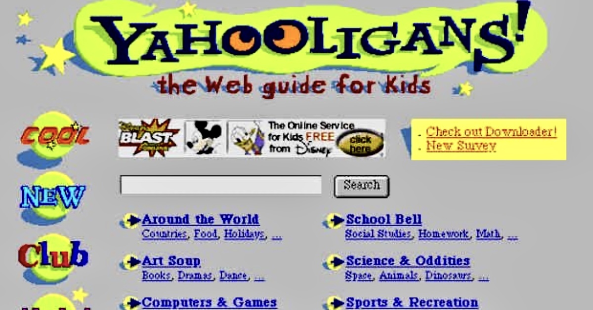 Glorious '90s Website Flashbacks