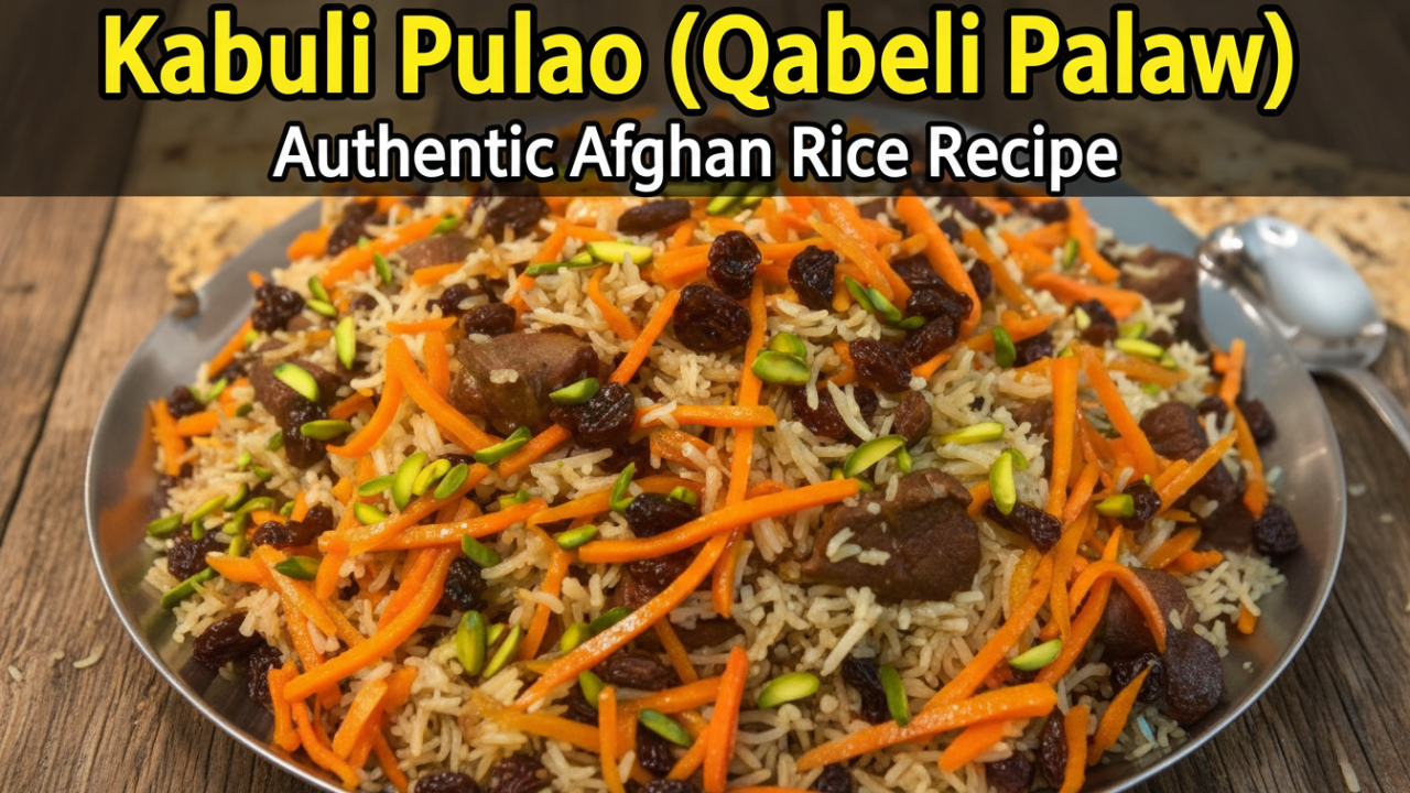 Kabuli Pulao (Qabeli Palaw) – Authentic Afghan Rice Recipe