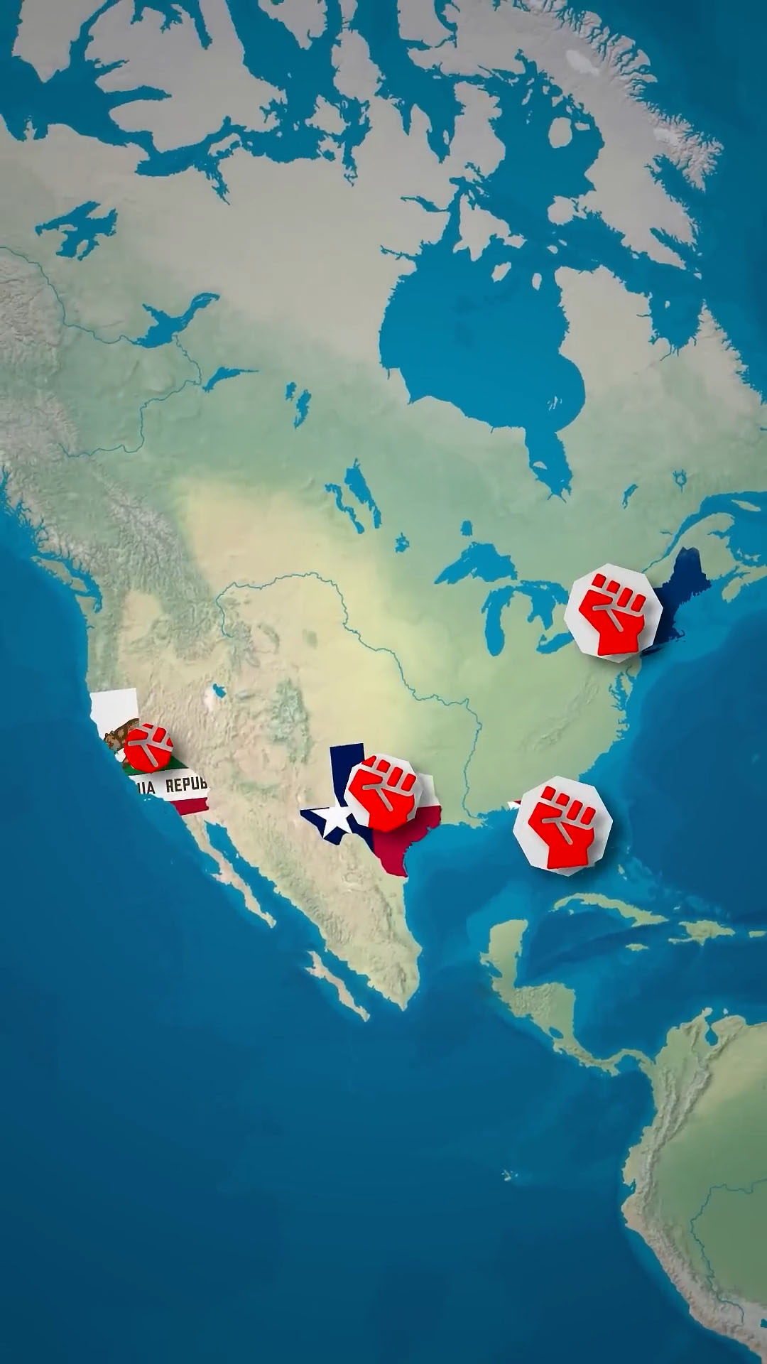 Which State Would Rule America in a War