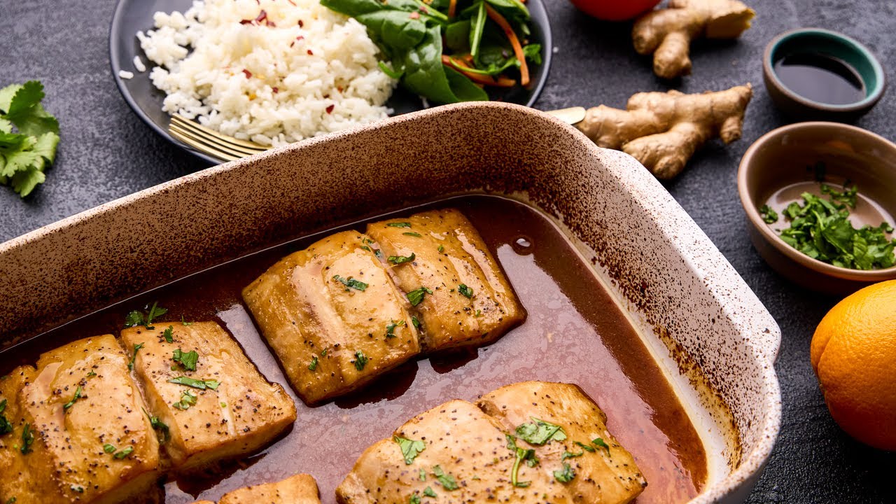 How to make ginger glazed baked mahi mahi