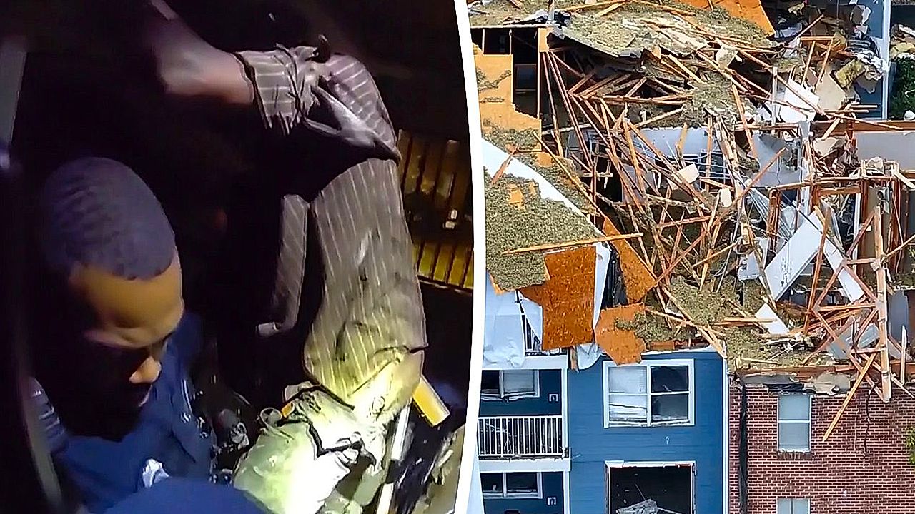 Bodycam: Officers rescue man from rubble after explosion destroys ...