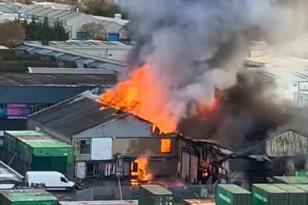 Shocking video shows explosions as HUGE fire burns in London ‘fireworks ...
