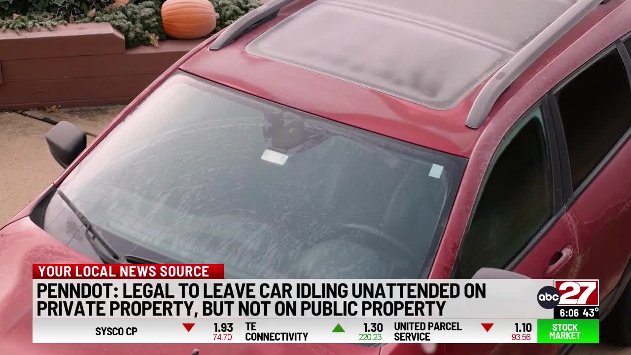 Is it legal to leave your car on unattended in Pennsylvania?