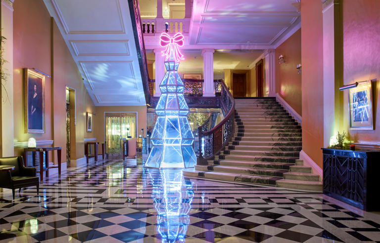 Claridge's reveals Christmas tree designed by Burberry's Daniel Lee