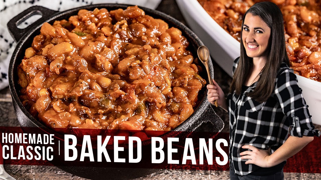 Homemade classic baked beans