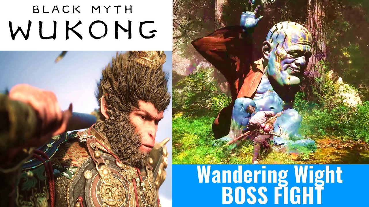 Black Myth Wukong, epic wandering wight boss fight #WanderingWight # ...