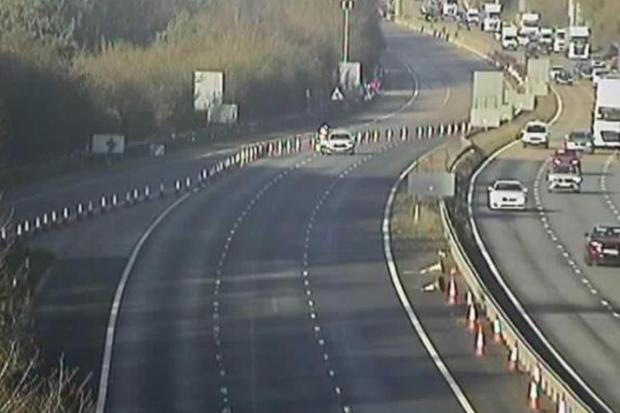M20 London-bound to remain closed after car, lorry and HGV crash