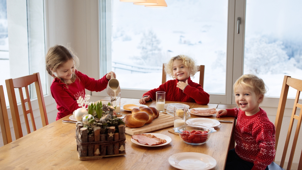 Our Christmas morning routine with young kids