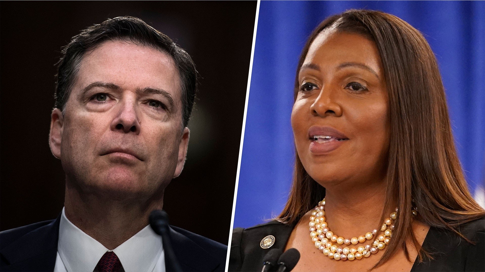 Judge Dismisses Cases Against James Comey, Letitia James