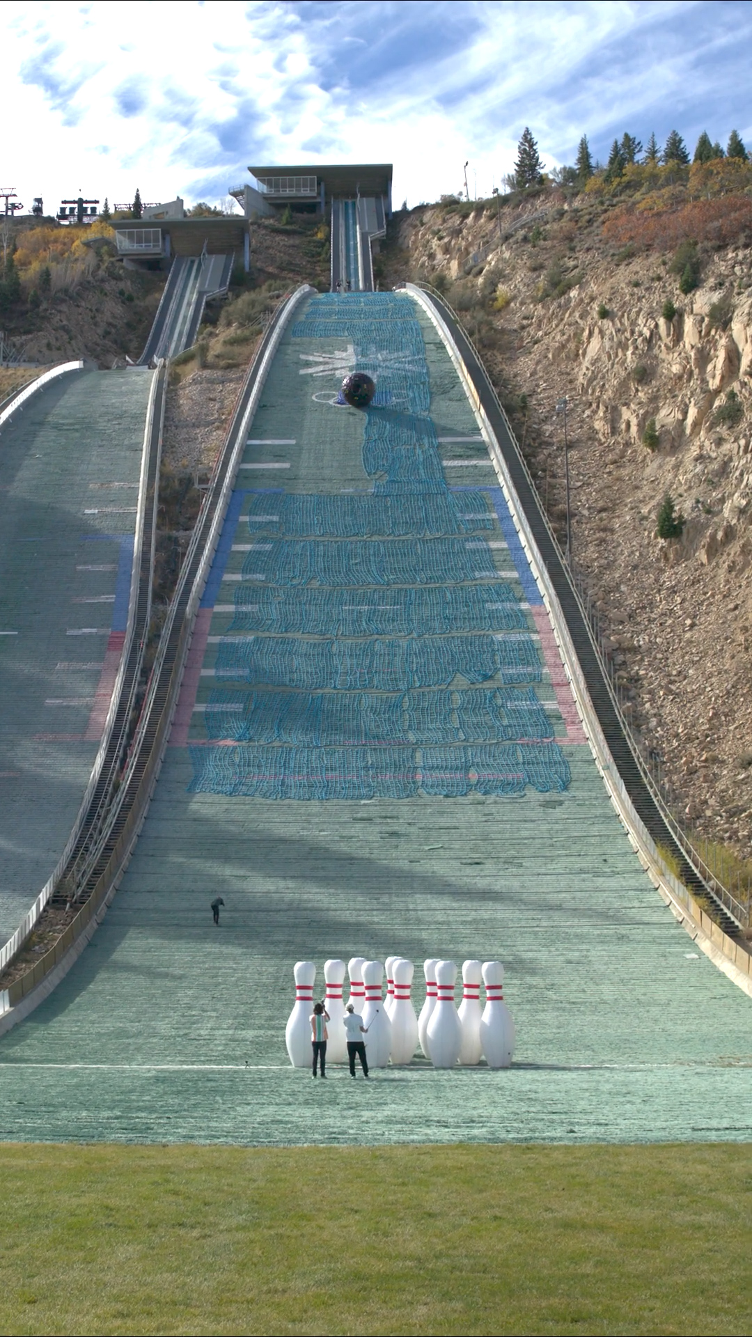Behind the Scenes: Bowling Ball Ski Jump