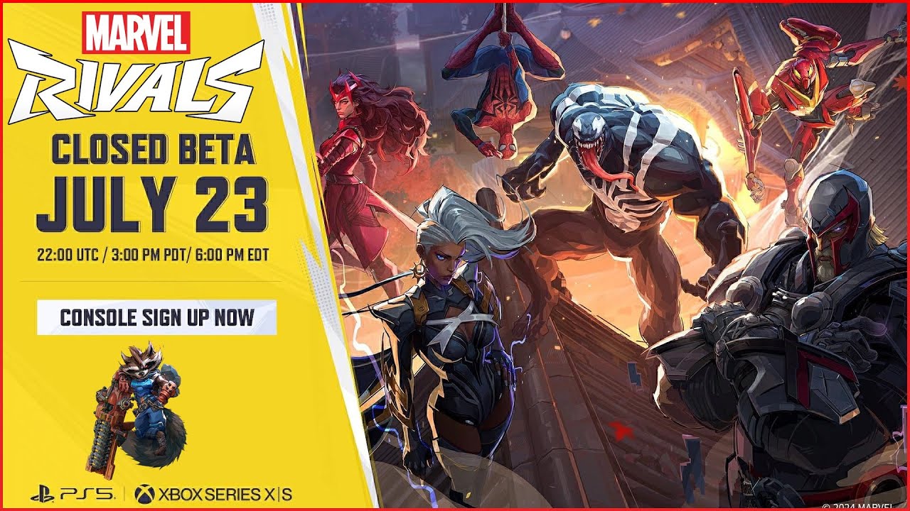 Marvel Rivals console beta sign up available now!