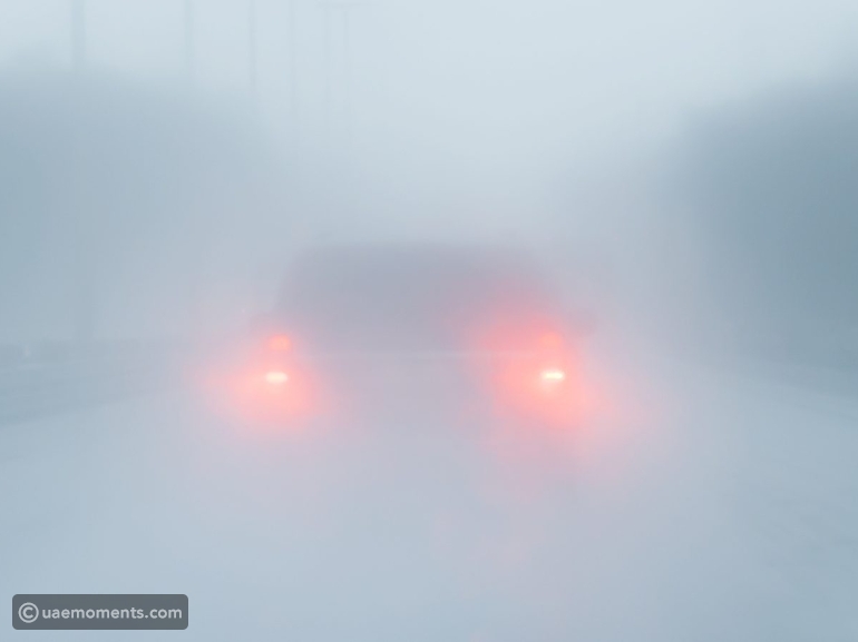 UAE Issues Red and Yellow Fog Alerts as Visibility Drops Across Key Areas