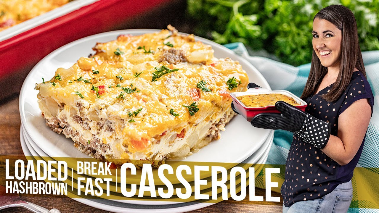 Loaded hash brown breakfast casserole