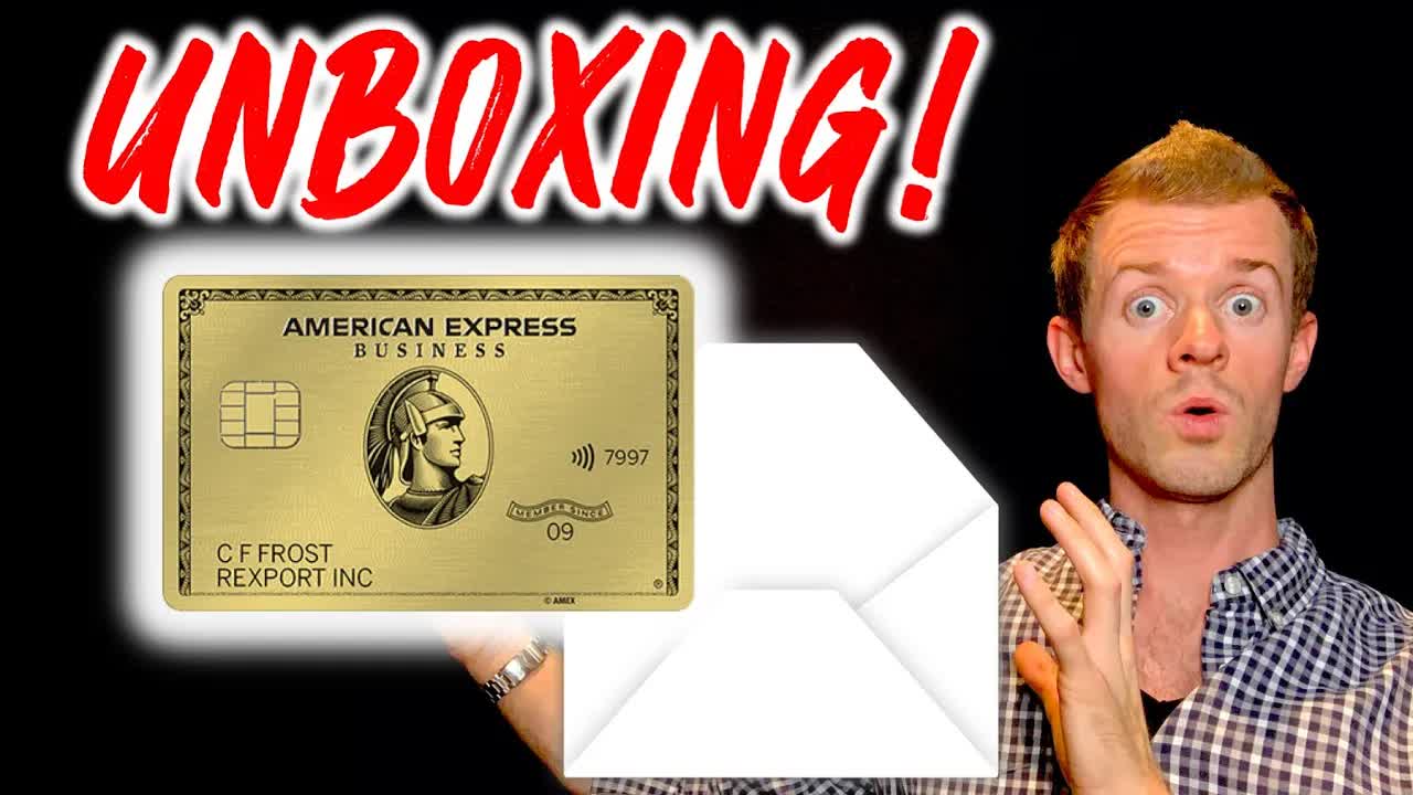 Amex Business Gold Card unboxing! (Metal credit card drop test)