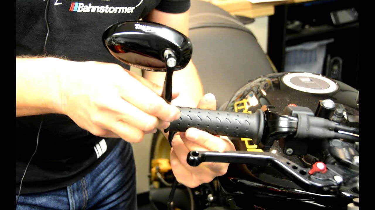 Triumph Street Triple - Bar end mirrors installation
