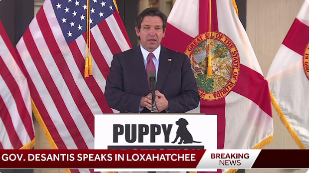 Gov. DeSantis holds press conference at Big Dog Ranch Rescue