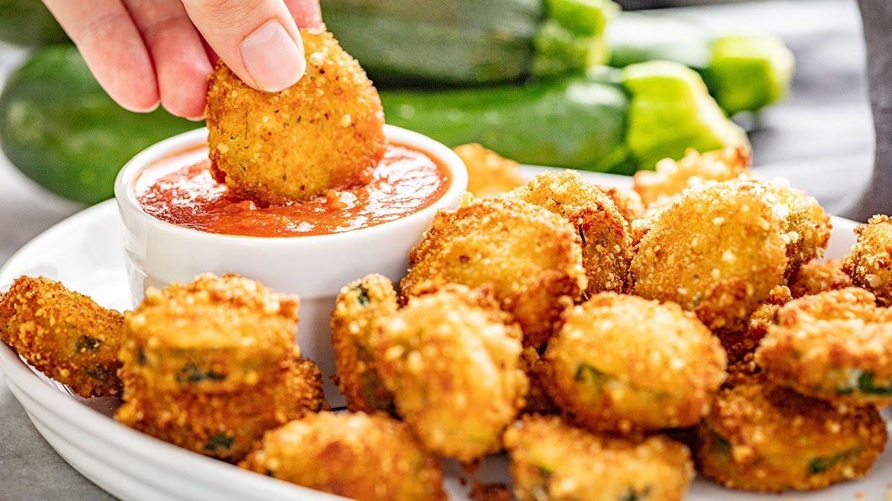 How to make parmesan fried zucchini