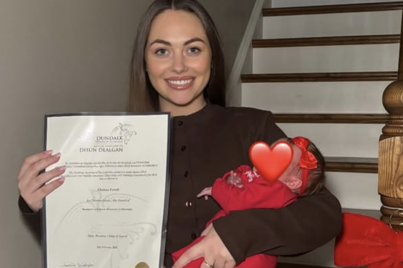 Former Miss Ireland Chelsea Farrell receives nursing degree just days ...