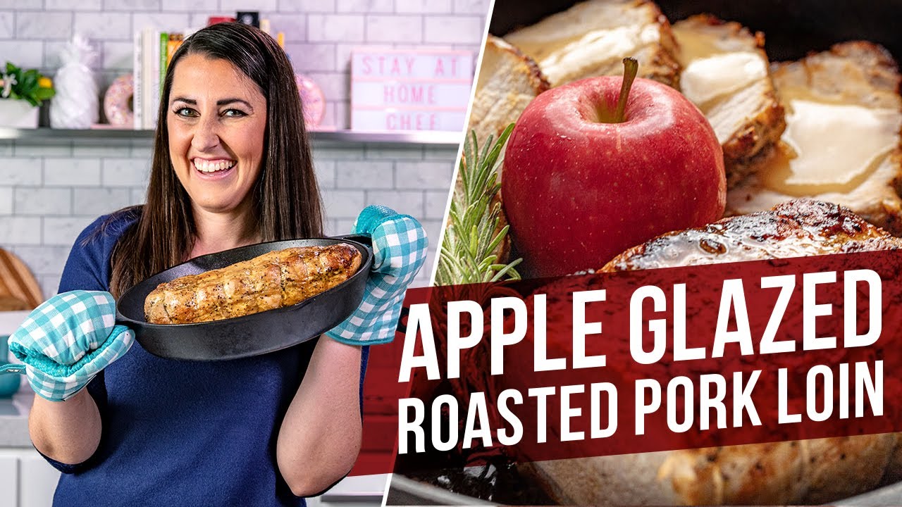 How to make apple glazed roasted pork loin