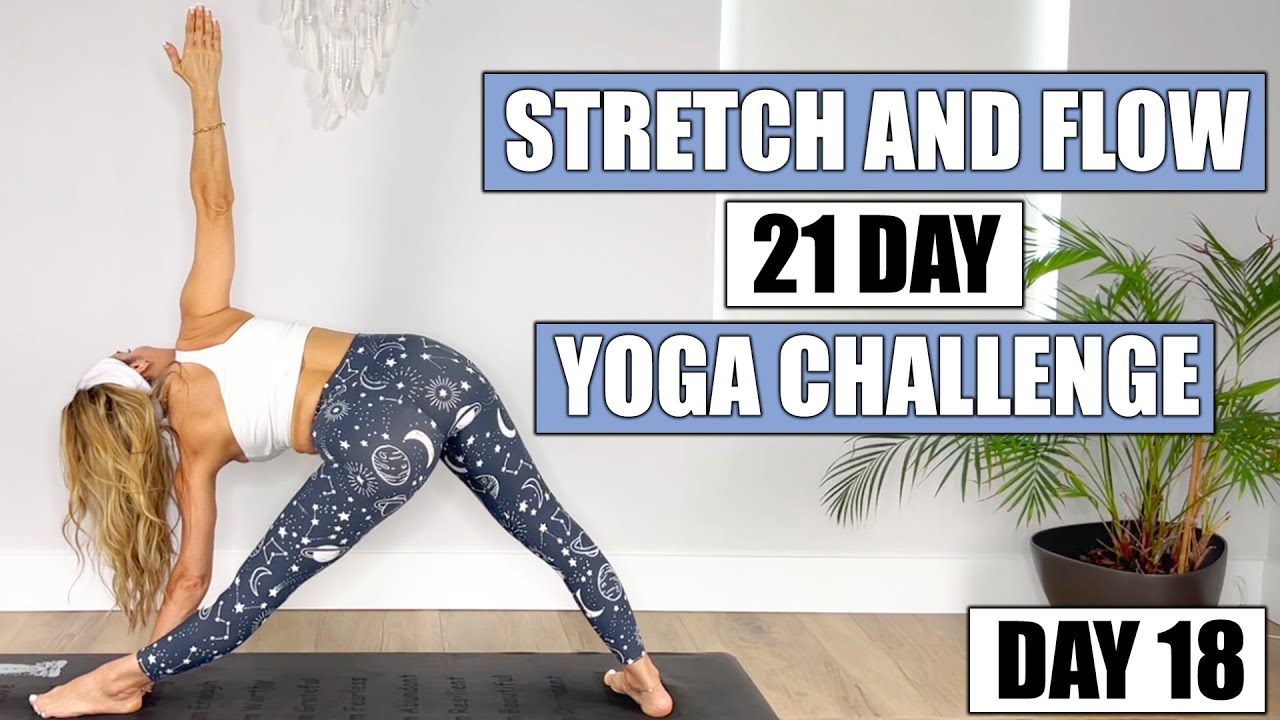 Day 18 yoga flow: Hip & hamstring stretches | Flexibility & self-care ...
