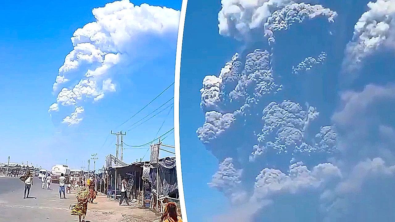 Vulcão Hayli Gubbi entra em erupção na Etiópia pela primeira vez em ...