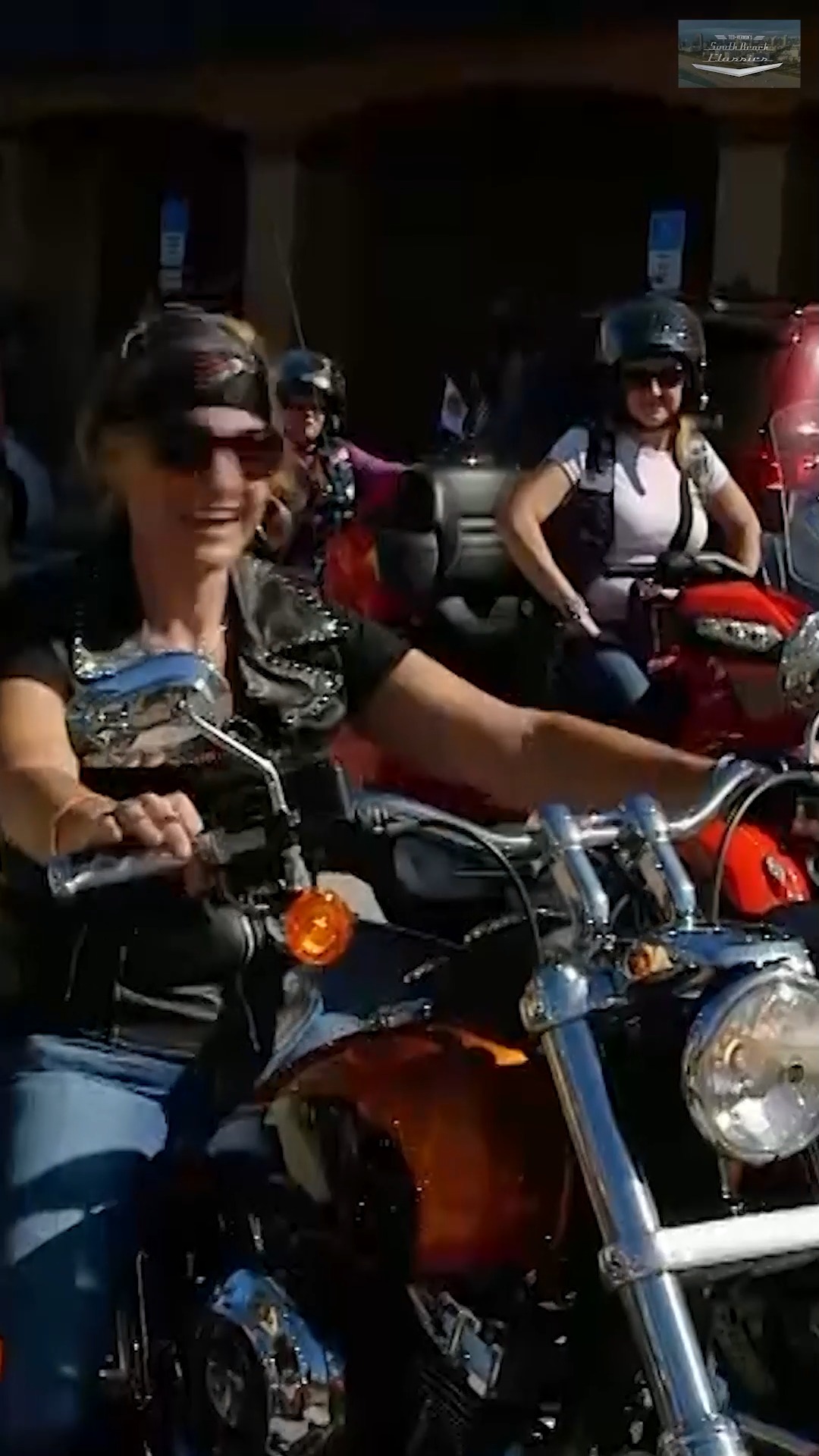 Backseat Rider Joins The Motorcycle Crew