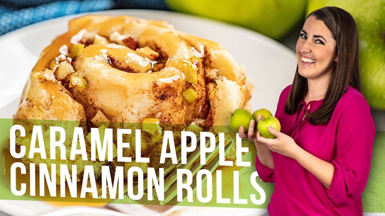 Caramel apple cinnamon rolls