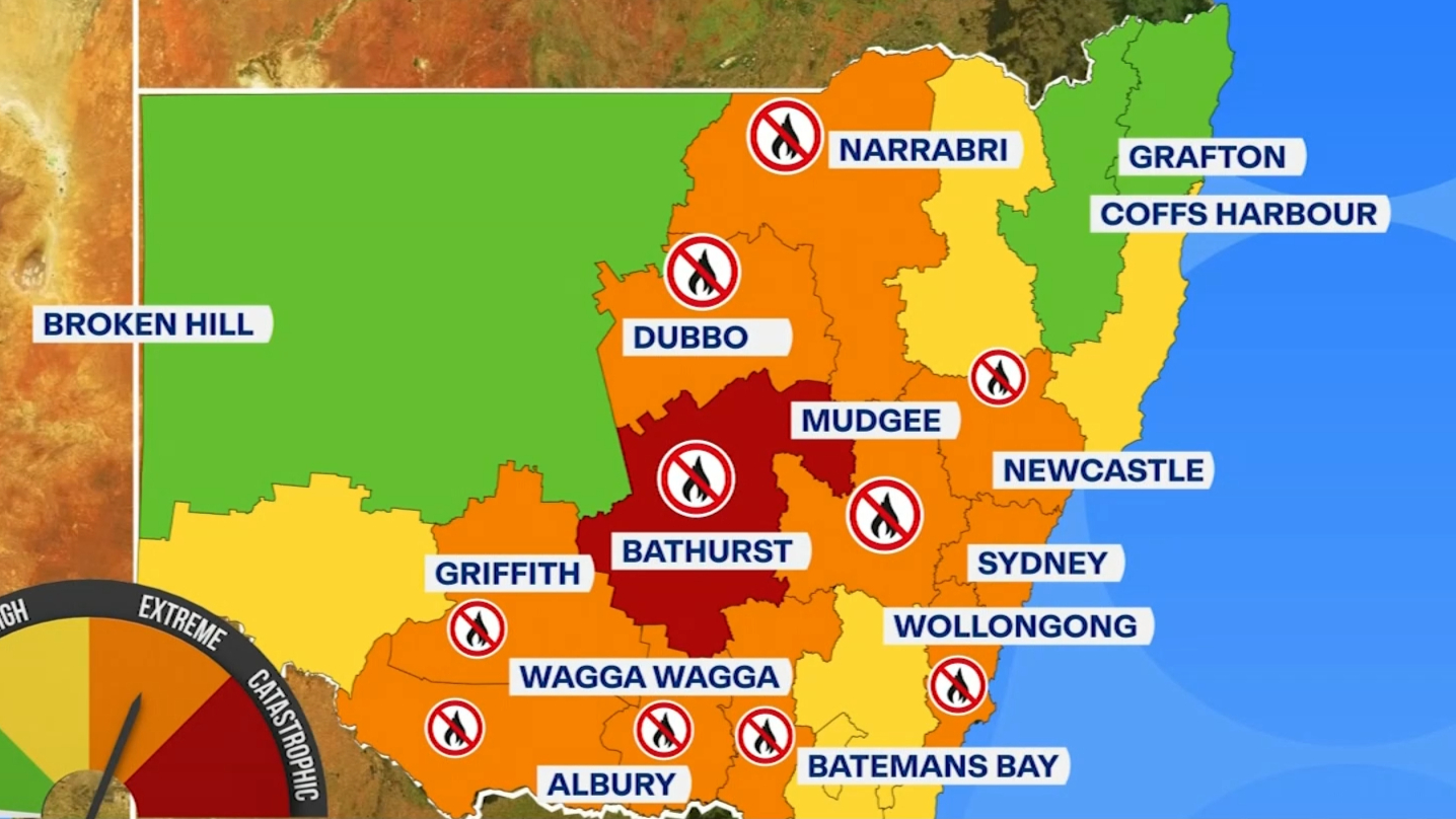 Catastrophic fire danger closes dozens of NSW schools