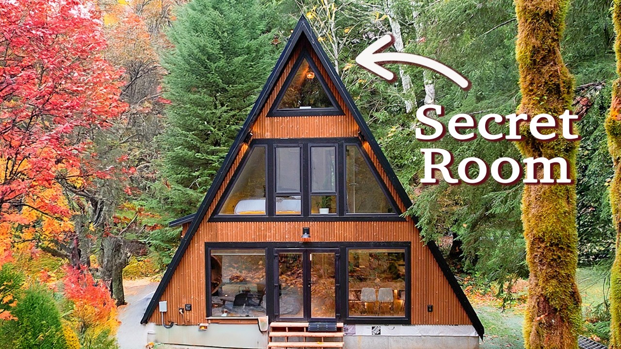 Inside a unique 3-story A-frame