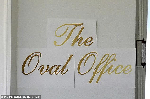 Trump's mocked Oval Office sign vanishes after being savaged as ...